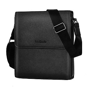 Leathario Men's Shoulder Bag Leather Small Messenger Bag for Men Crossbody Bags for Men Handbag Satchel Travel bag