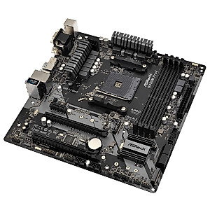 ASRock B450M PRO4 AM4 AMD Promontory B450 SATA 6Gb/s USB 3.1 HDMI Micro ATX AMD Motherboard