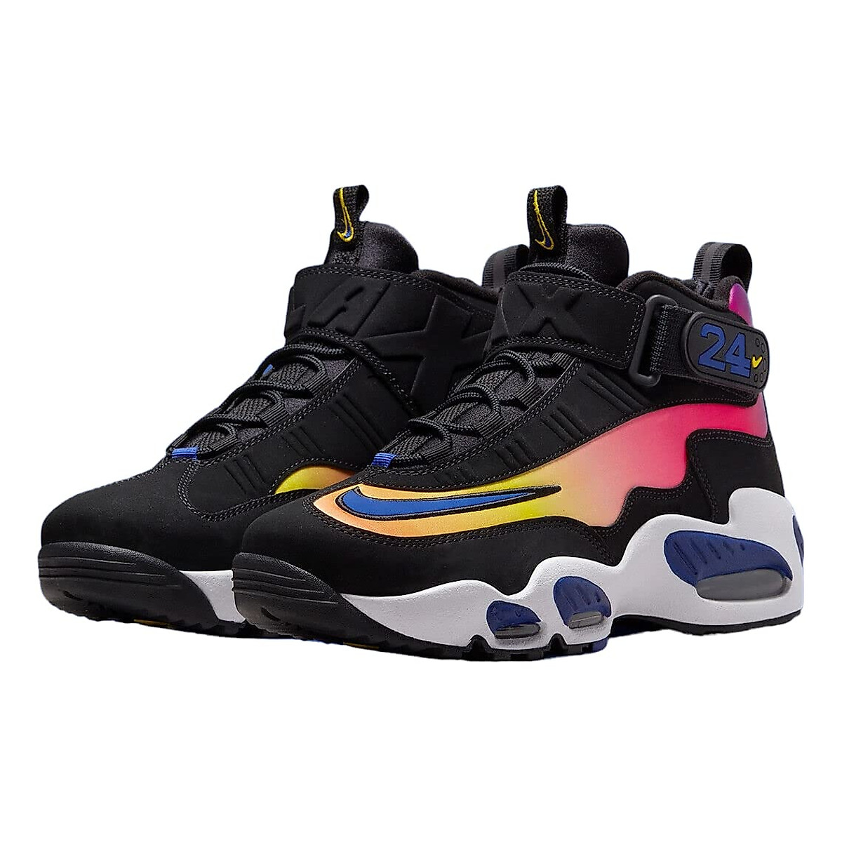 Nike mens Air Griffey Max 1, Black/Concord/Yellow Strike/Co, 10