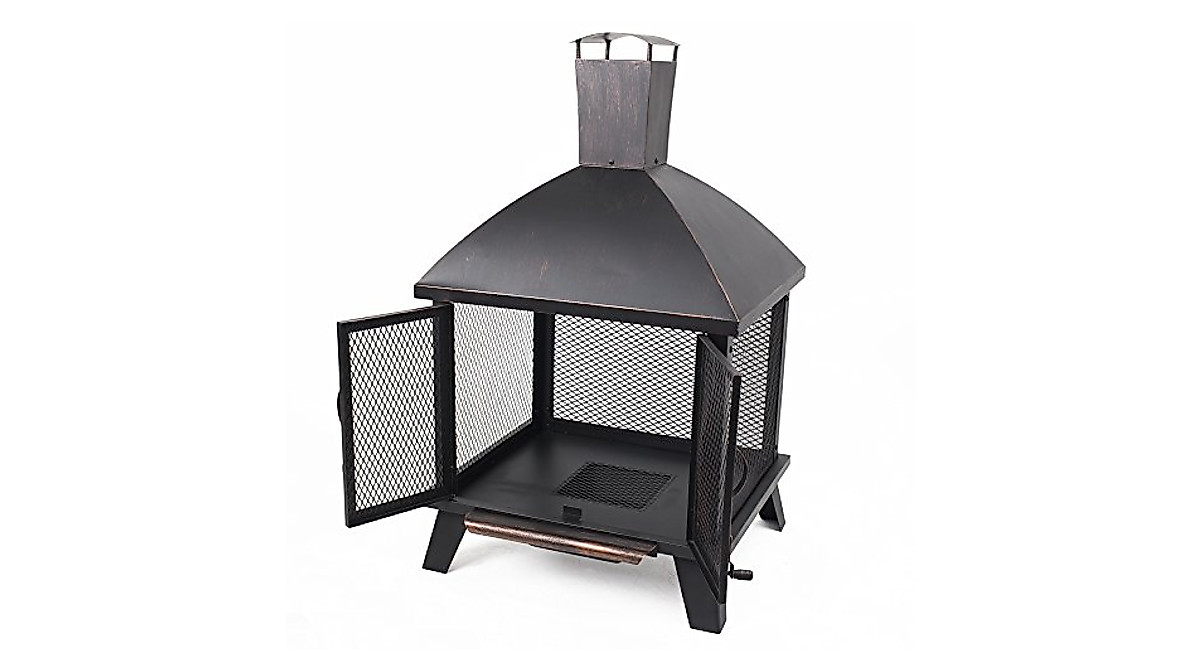 Elegant GHP Group OFW577HC Wood Burning Fire Pit