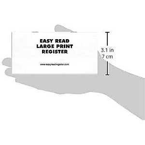 10 Large Print Low Vision Checkbook Transaction Registers White