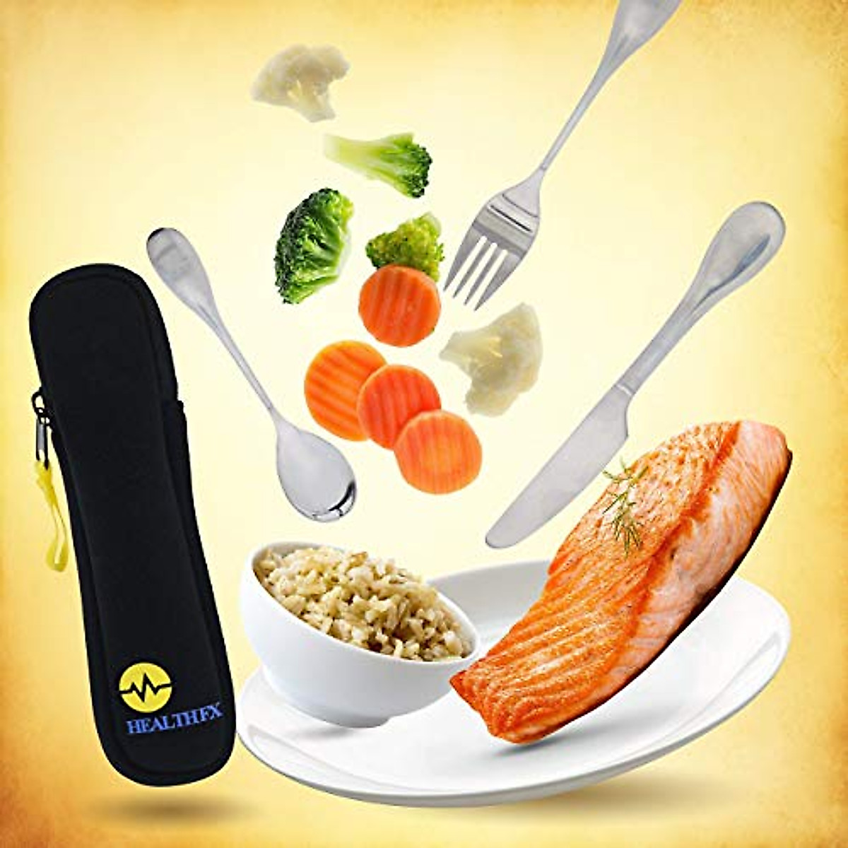 Mindful Eating Portion Control Flatware - for weight loss bariatric diet