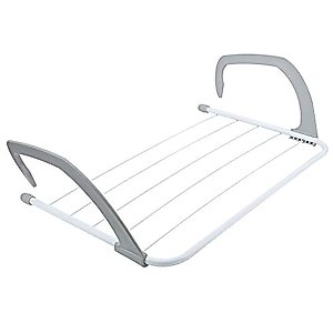Windowsill Drying Rack Collapsible Hanging Drying Rack Collapsible Portable Clothes Drying Rack for Balcony Retractable Clothes Hanger for Railing