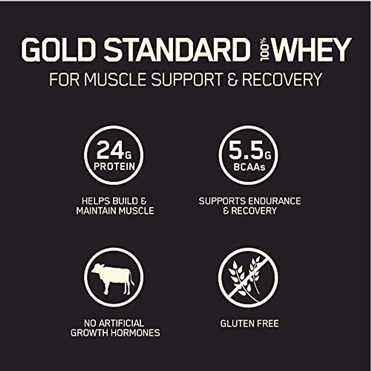 Optimum Nutrition Gold Standard 100% Whey Protein Powder, Double Rich Chocolate 2 Pound (Packaging May Vary)