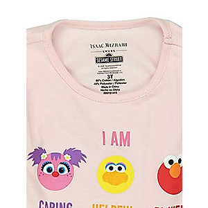 Isaac Mizrahi Loves Sesame Street Elmo Toddler Baby Long Sleeve T-Shirt Tee (2T, Light Pink)