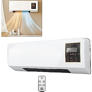 Small Air Conditioners, Mounted Air Conditioner Cooling and Heating Air Conditioner Fan with Remote Control, 2000W Mini Air Cooling Heating Fan for Bedroom
