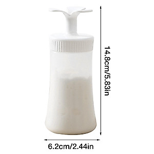 Kumprohu Squeeze Sauce Bottle | Syrup Dispenser Stand Upside Down - Honey Bottles, Empty Honey Jars with Leak Proof Screw Caps, Clear Pot for Storing and Dispensing