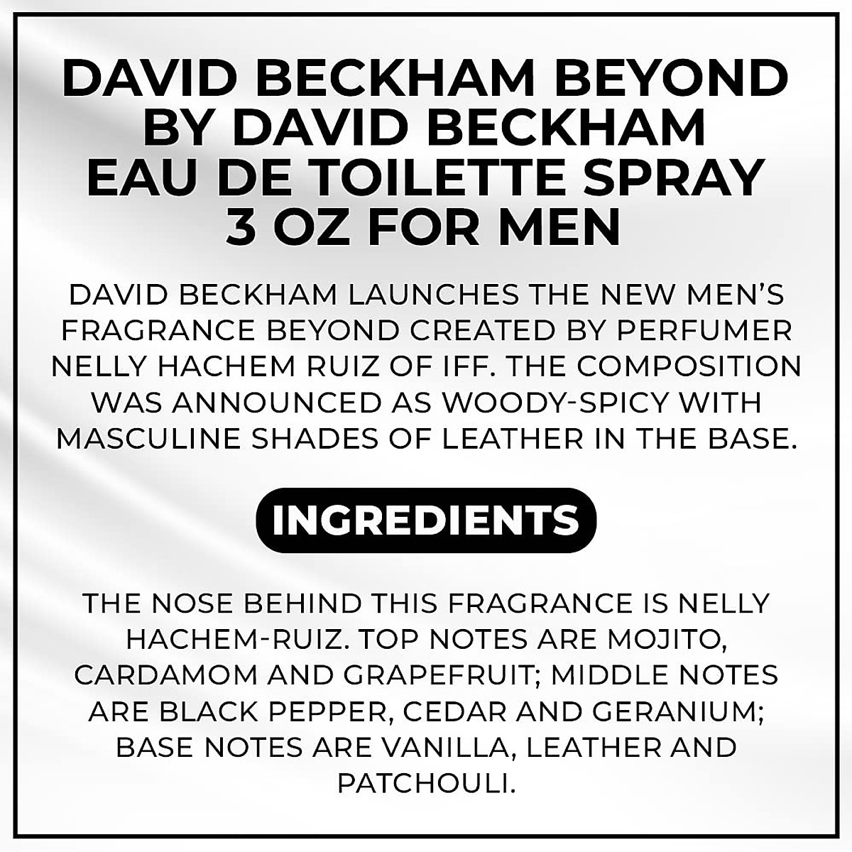 David Beckham Beyond by David Beckham Eau De Toilette Spray 3 oz for Men