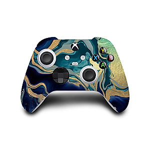 Head Case Designs Officially Licensed Monika Strigel Indigo Art Mix Matte Vinyl Sticker Gaming Skin Case Cover Compatible with Xbox Series S Console and Controller Bundle