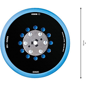 Bosch Professional 1x Expert Multihole Backing Pad Universal (Version Hard, Ø 150 mm, Accessories Random Orbital Sander)