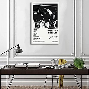 Playboi Poster Carti Music Poster Die Lit Album Poster Wall Sticker Rap Room Wall Decor Canvas Wall Art