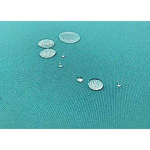 CozyLounge Indoor Outdoor Water Repellent High UV Resistant Patio Chair Cushion Cover (22"x20"x4" (4 Covers), Serenity Teal)