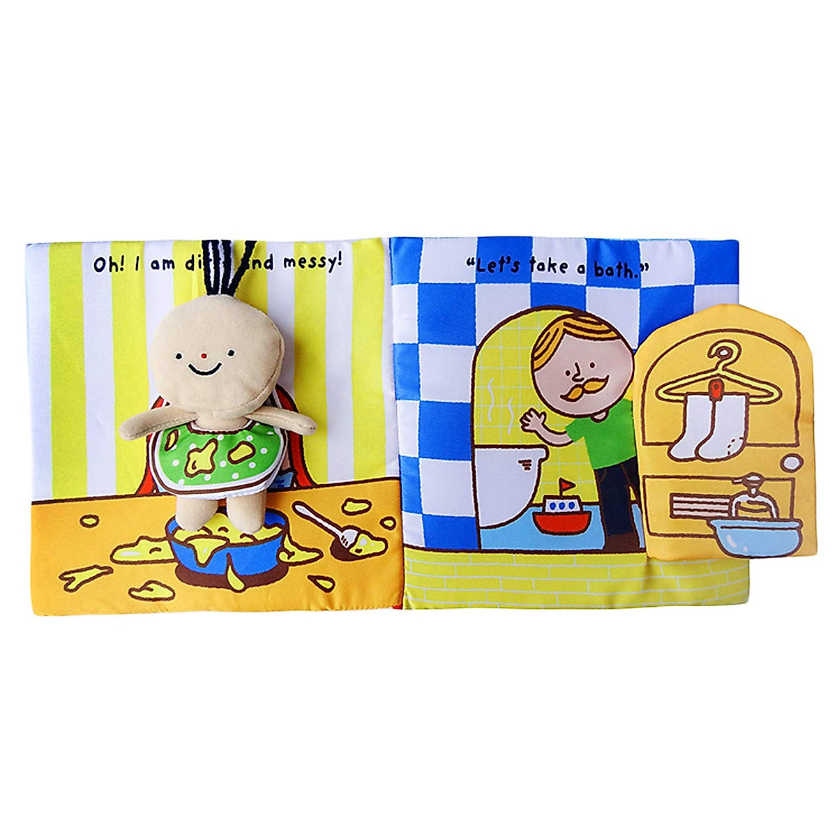 Xiaoyu Soft Books for Newborn Babies, Soft Activity Baby Book, Educational Toy for Boy & Girl, Touch and Feel Activity, Bedtime Story, Bath