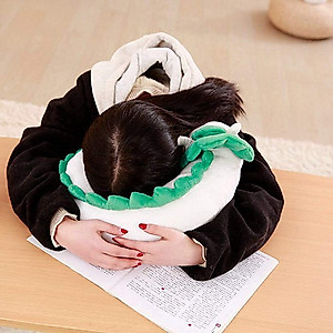 ForBEST Dragon U-Shape Pillow Plush Doll Toy Neck Pillow Anime Cute Soft Little White Dragon Best Gift for Kids (Light Green)