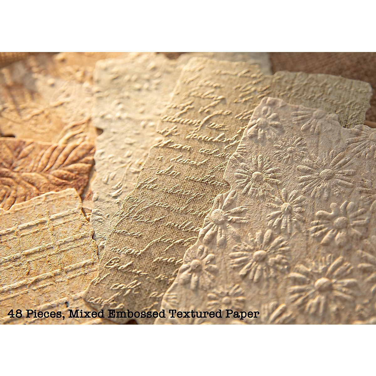 168 Sheets Scrapbook Paper and Embossed Textured Paper Assorted Set - 6 Pack Mixed Special Paper for Scrapbooking Planner Bullet Junk Journal Supplies Collage Card Embellishment 2.4x3.2, 3.4x4.9 Inch