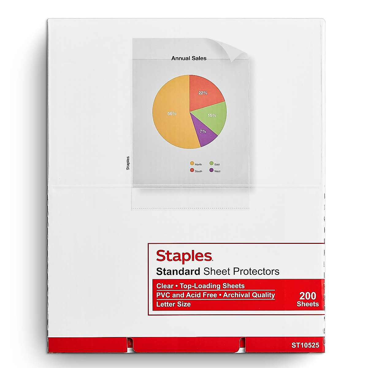 Top Loading 2.4 Mil Clear Sheet Protectors, 200 Count.