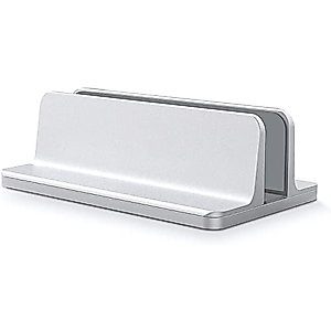 Vertical Laptop Stand, Adjustable Laptop Holder Desktop Stand (Small, Sliver)