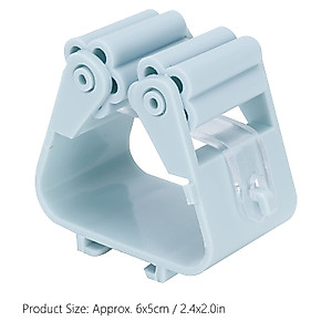 plplaaoo Broom Holder,Wall Mounted Mop Storage Rack Clamp, Broom Gripper Holds Self Adhesive for Smooth Wall and Ceilings, Glass, Metal, Wood, Ceramics, for Bathroom Kitchen Garden Light Green, b