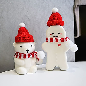 SAFIGLE Gingerbread Bottle 10pcs Christmas Drink Bottle Mini The Pet Decorations Gingerbread Water Bottle