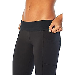 Marika Women's Standard Eclipse Tummy Control Bootleg Pant, Black, Small