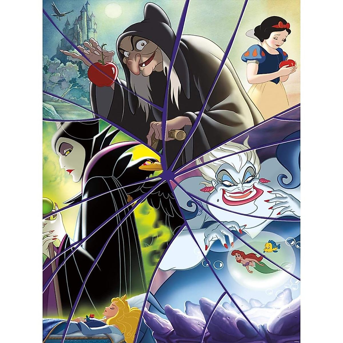 Villains Diamond Painting Kits,Princess Diamond Art Kits for Adults,Cross Stitch Full Drill Shiny Diamond Embroidery Pictures Arts Craft for Home Wall Decor Gift 12X16inch