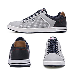 AX BOXING Mens Casual Shoes Fashion Sneakers Breathable Comfort Walking Shoes for Male(Aa Gray, Numeric_9)