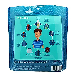 Handy Solutions 10 Piece Resealable Men's Travel Kit