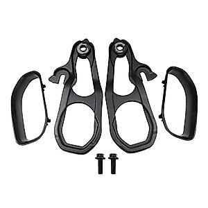 JDMSPEED New Heavy Daty Front Car Tow Hooks Left & Right with Hardware Black Replacement for Dodge Ram 1500 DT with 3.6L 5.7L Engine 2019 2020 2021 2022 Replaces 82215268AB 82215268AB 68272945AB