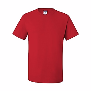 JERZEES Adult Dri-Power Heavyweight Blend T-Shirt , Medium, True Red