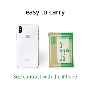 100 Flushable Toilet Seat Covers，Dissolved in water, portable individually packaged for Kids, Toddlers and Adults for Use During Travel, Potty Training and Many More (10 Resealable Packs of 10)