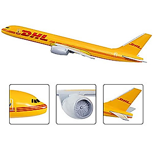 Busyflies Model Airplane 1:400 Scale Diecast Planes Model DHL 757 Model Aircraft Model for Birthday Gift