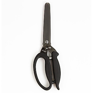 Tonic Studios Tim Holtz Recoil Scissors - Titanium Coated, Double-Beveled Blades, Black (9.5'')