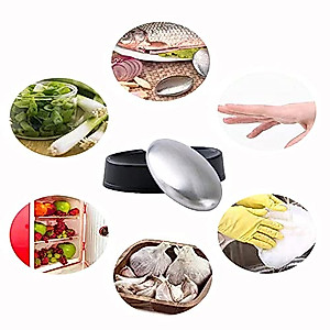 5 Packs Stainless Steel Bar Soap, Metal Soap Bar Odor Removing Bar, Remove Odor of Onion, Garlic and Fish