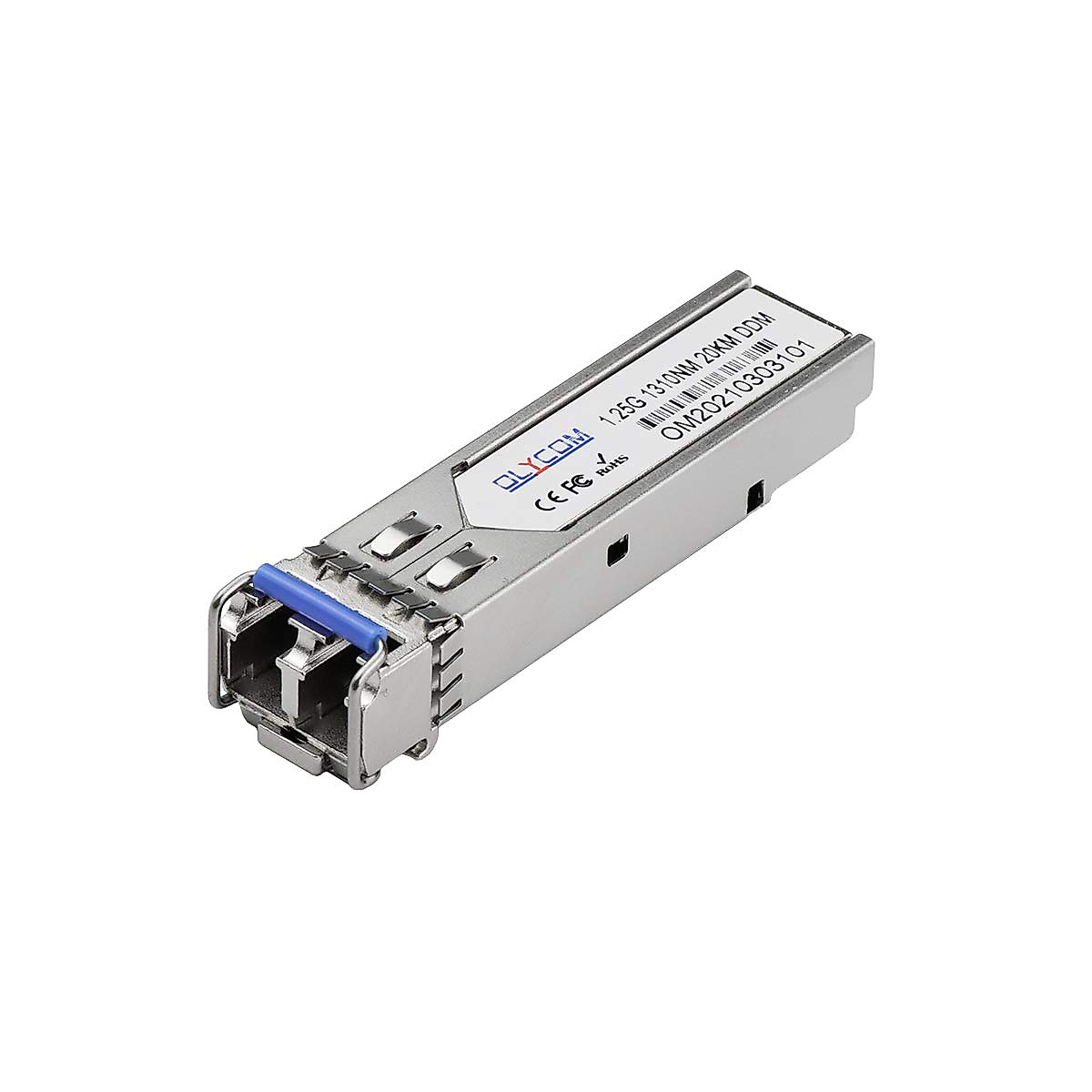 2pcs Industrial SFP Module 1.25Gb/s 20km Fiber Transceiver Duplex LC 1310nm Single-Mode DDM