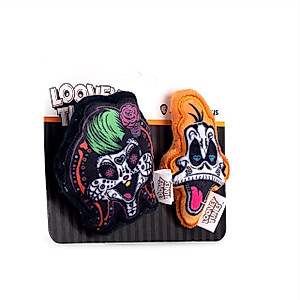 Looney Tunes for Pets Halloween Day of The Dead Daffy Duck & Lola Bunny Silo Pet Squeaker Toys 2 Piece | Squeaky Dog Toys Small Dog Toys for Small Dogs | Halloween Dog Chew Toys,FF18362