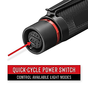 COAST HX5 410 Lumen LED Flashlight, Pure Beam Focusing, Slide Focus, Pocket Clip, Weatherproof, Pocket Sized, Battery Included, Black.