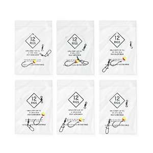 6 Pack Fluorocarbon Single Drop Surf Fishing Rigs Pompano Whiting Hand-Tied (20LB Fluorocarbon)