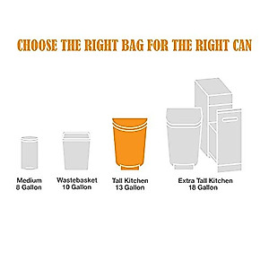 HDX 13 Gal. FlexPro Reinforced Top Drawstring Kitchen Bags (150-Count)