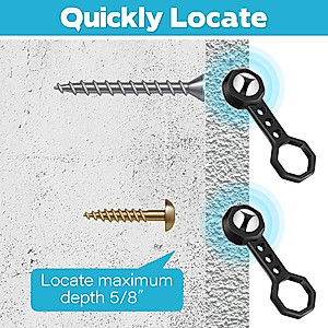 Stud Finder Wall Scanner, Stud Ball Magnetic Stud Finder with 34 Pounds of Pull Magnetic Power, Studball for Detected and Located Stud Through 5/8" Drywall, Plywood Paneling Ceramic Tiling(2 Pcs)