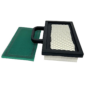 RYTIME 499486s GY20575 GY21056 Air Filter with AM125424 Oil Filter Fit John Deere L120 L111 LA130 D140 D130 LA120 LA140 L118 LA150 LA135 LA145 Z425 for 18HP-26 HP Intek V-Twin Engine
