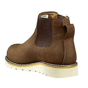 Carhartt Men's Wedge 5" Chelsea Pull-On Soft Toe FW5033-M Boot, Dark Bison Oil Tanned, 11