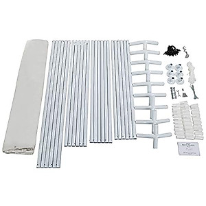 Carport Heavy Duty Canopy Tent 10x20 Car Port Metal Carport Kits Boat Shelter Tent with 6 Reinforced Steel Legs Outdoor Canopy for Party, Wedding, Garden