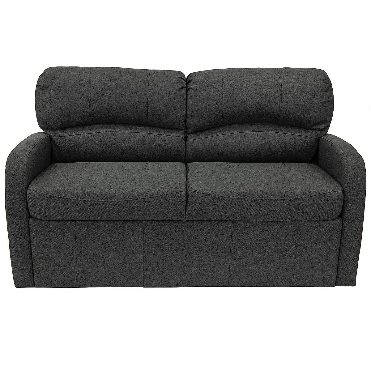 RecPro 65" Jack Knife RV Sleeper Sofa with Arms | RV Furniture | Zero Wall Hugger | Cloth (Fossil)
