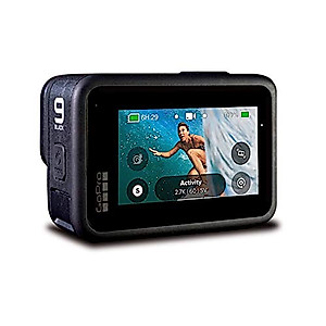 GoPro HERO9 Black - Waterproof Action Camera with Front LCD and Touch Rear Screens, 5K HD Video, 20MP Photos, 1080p Live Streaming, Stabilization + Sandisk 64GB Card and Cleaning Cloth