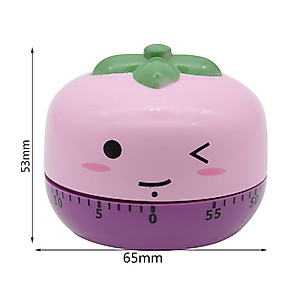 Hoshen Kitchen Food Cooking Mechanical Timer, Time Reminder, Manual Timer, Fruit and Vegetable Shape，Tomato