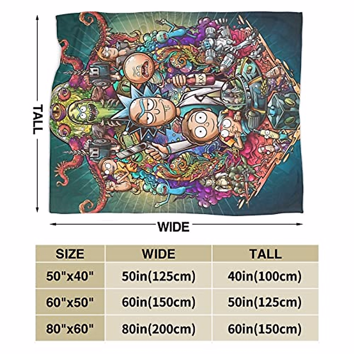 Cartoon Ultra Soft Throw Blankets Flannel Blankets for Sofa Couch Living Room/Bedroom Travel All Season 60"x50"