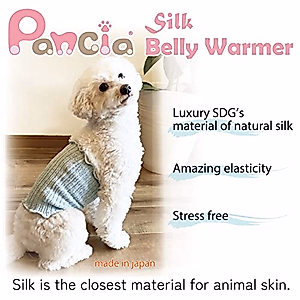 Pancia Silk Pet Belly Warmer (S, Pink)
