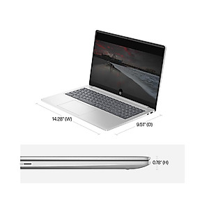 HP Chromebook 15.6-inch HD Laptop for College Student & Business, Intel Processor N200, 8GB RAM 192GB(64GB SSD+128GB Card), Webcam, Bluetooth, USB-C, Wi-Fi, Fast Charge, Chrome OS, LIONEYE Bundle