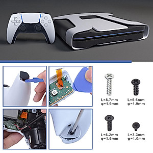 Micro Traders Cross Screwdriver Set Opening Tools Repair Kits for DualSense 5 PS5 Controller with Cleaning Brush Prying Stick Prying Tool Open Shell Tool