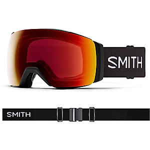 Smith Optics I/O MAG XL Low Bridge Fit Unisex Snow Goggle - Black, ChromaPop Everyday Red Mirror